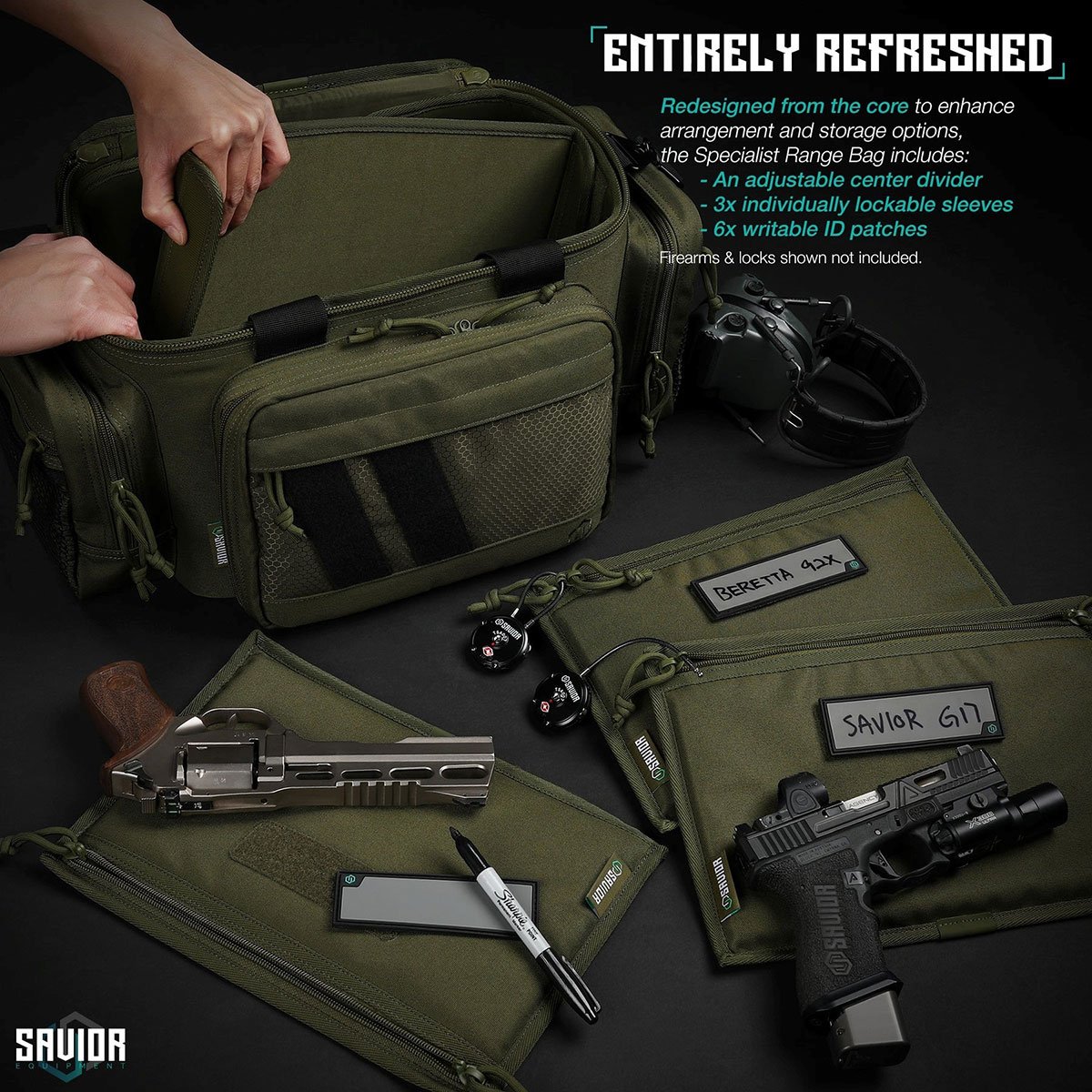 SAVIOR EQUIPMENT SPECIALIST RANGE BAGS FOR HANDGUNS