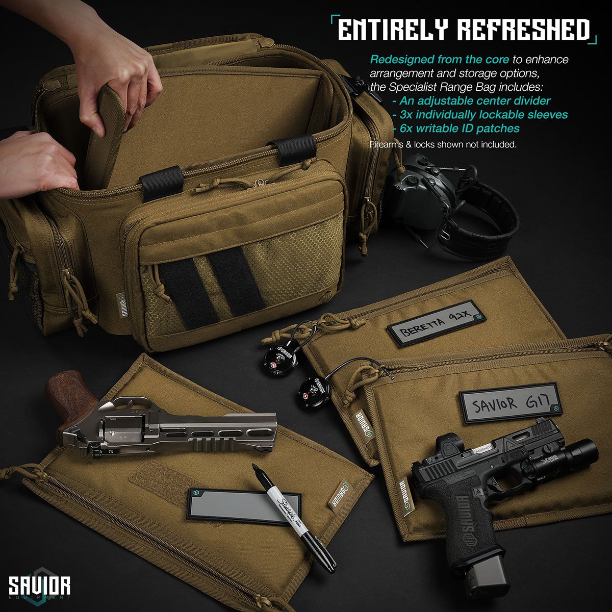 SAVIOR EQUIPMENT SPECIALIST RANGE BAGS FOR HANDGUNS