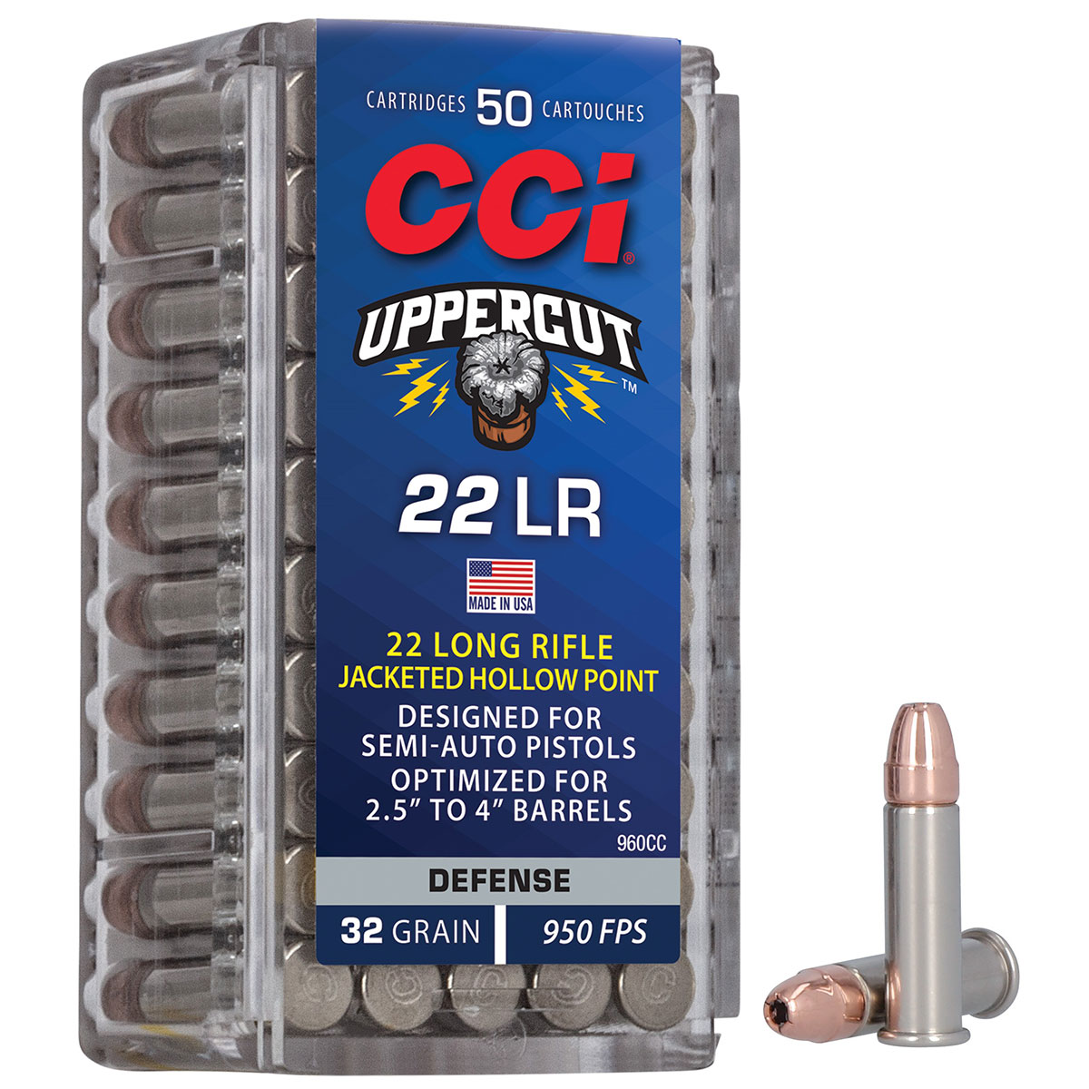 CCI UPPERCUT 22 LONG RIFLE RIMFIRE AMMO