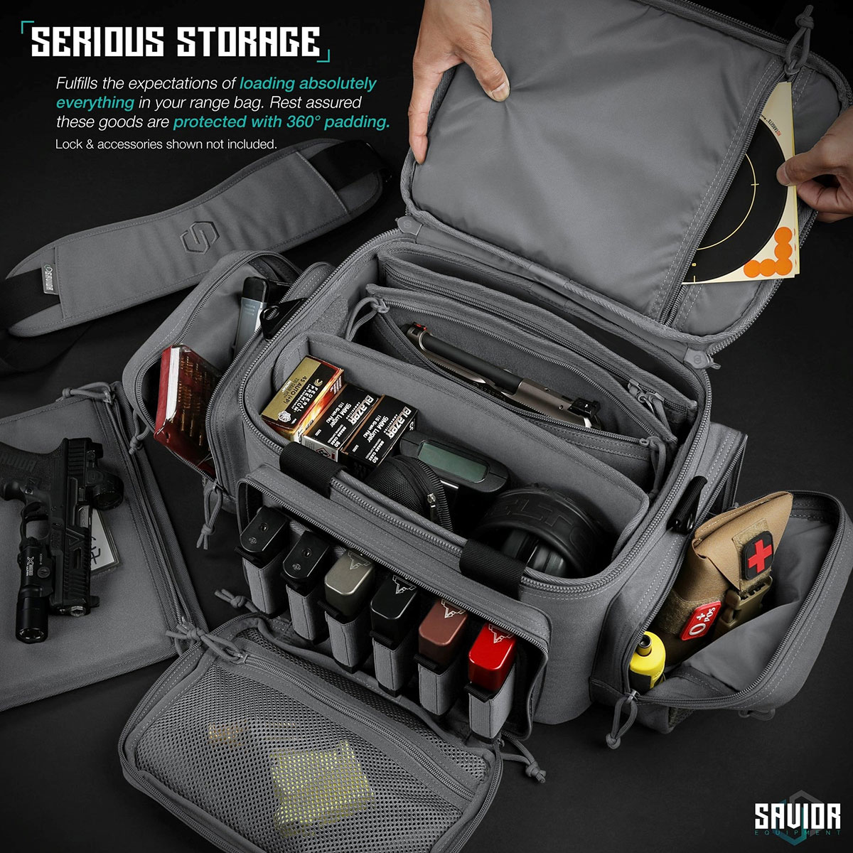SAVIOR EQUIPMENT SPECIALIST RANGE BAGS FOR HANDGUNS