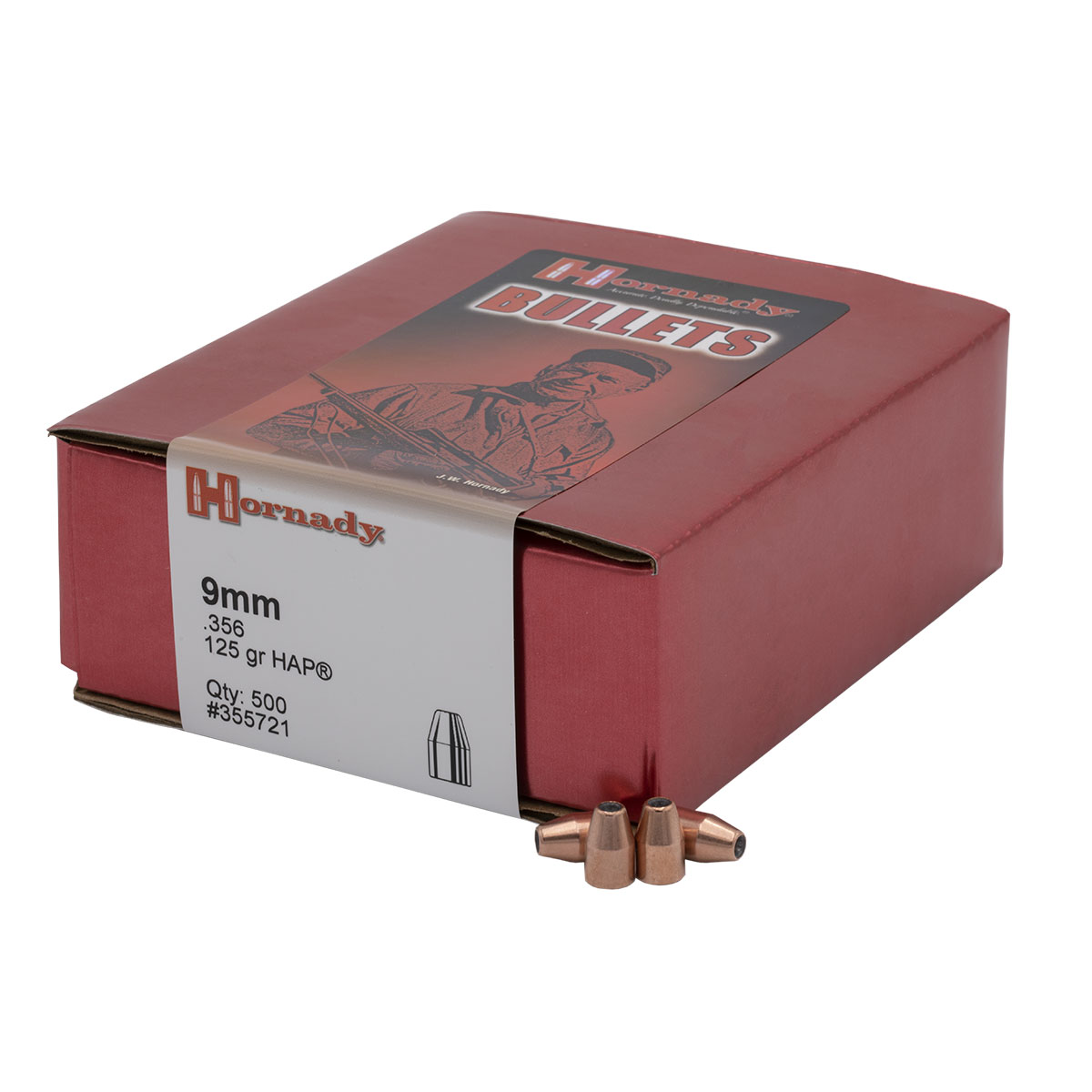 HORNADY HAP® 9MM CAL. (.355") PISTOL BULLETS