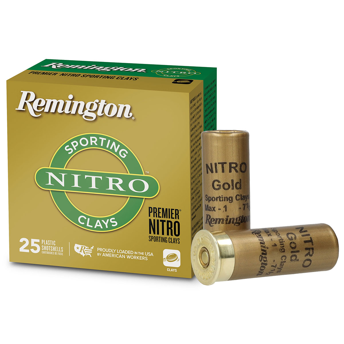REMINGTON PREMIER NITRO SPORTING CLAYS 12 GA 2-3/4" #7.5 SHOT SHOTGUN AMMO