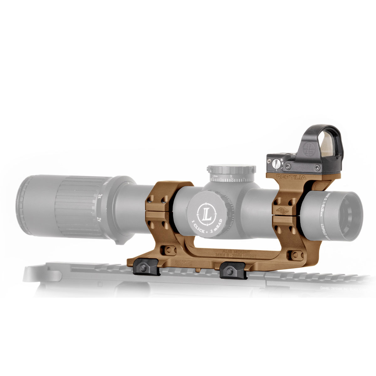 REPTILIA CORP 30mm 1.54" 0 MOA AUS Optic Mount Black SKU: 100047199