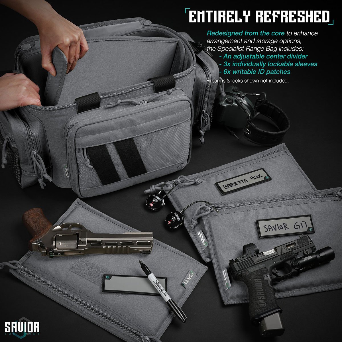 SAVIOR EQUIPMENT SPECIALIST RANGE BAGS FOR HANDGUNS
