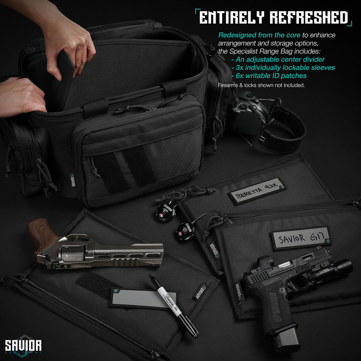 SAVIOR EQUIPMENT SPECIALIST RANGE BAGS FOR HANDGUNS
