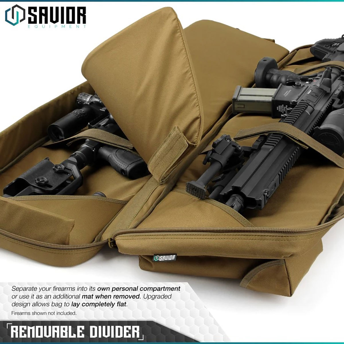 SAVIOR EQUIPMENT URBAN WARFARE LOW PROFILE DOUBLE RIFLE CASES