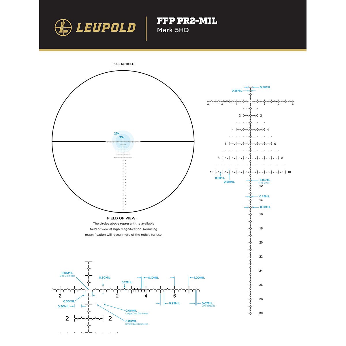 LEUPOLD MARK 5HD 5-25x56mm FFP Illuminated PR-1 MOA Reticle Black SKU ...