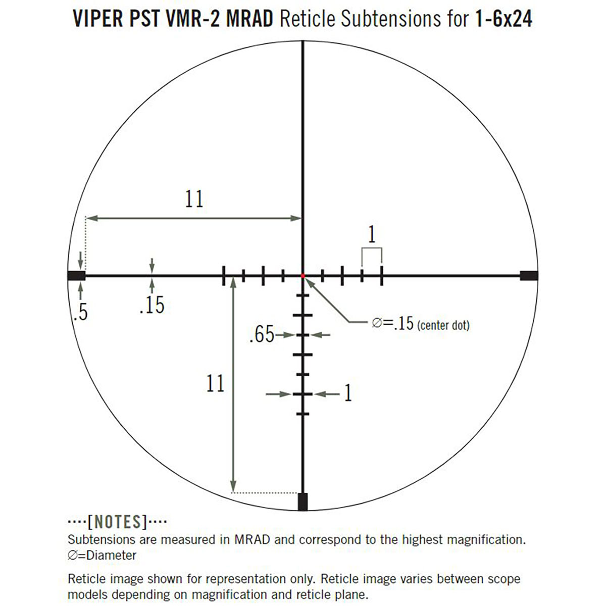 VORTEX OPTICS VIPER PST GEN II 1-6X24MM SFP RIFLE SCOPE
