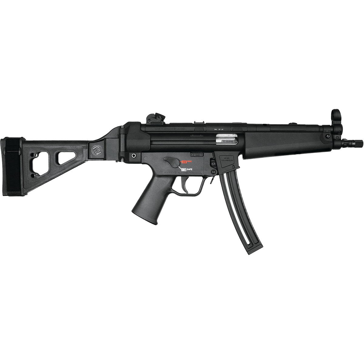 SB TACTICAL SBT5-22™ 22 LONG RIFLE PISTOL STABILIZING BRACE FOR H&K MP5