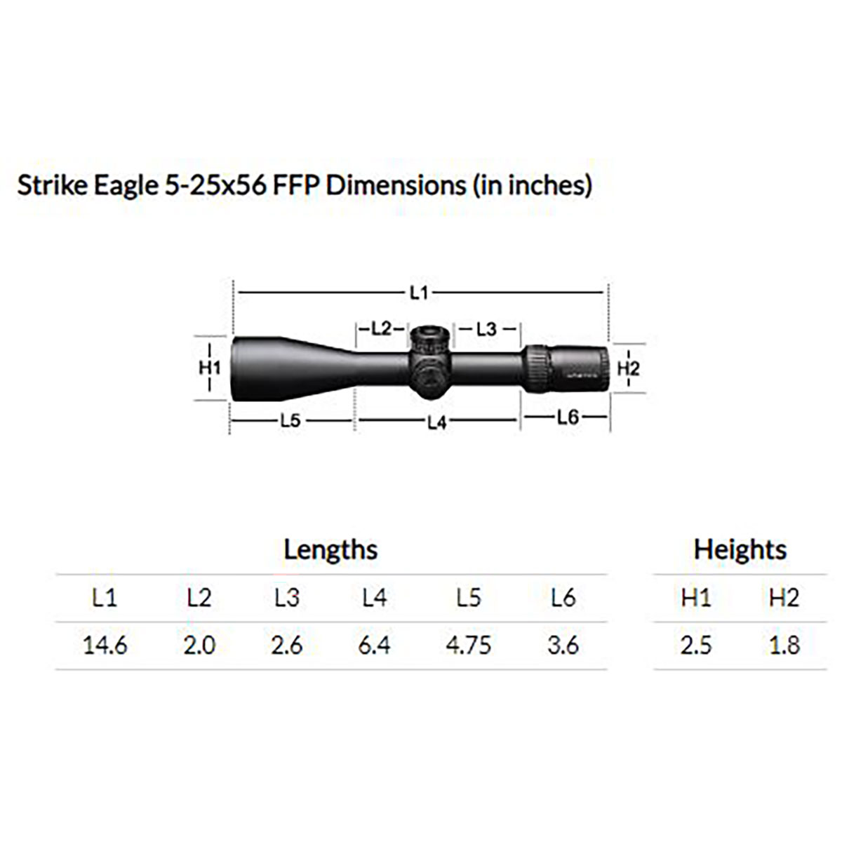 VORTEX OPTICS STRIKE EAGLE 5-25X56MM FFP ILLUMINATED RIFLE SCOPE
