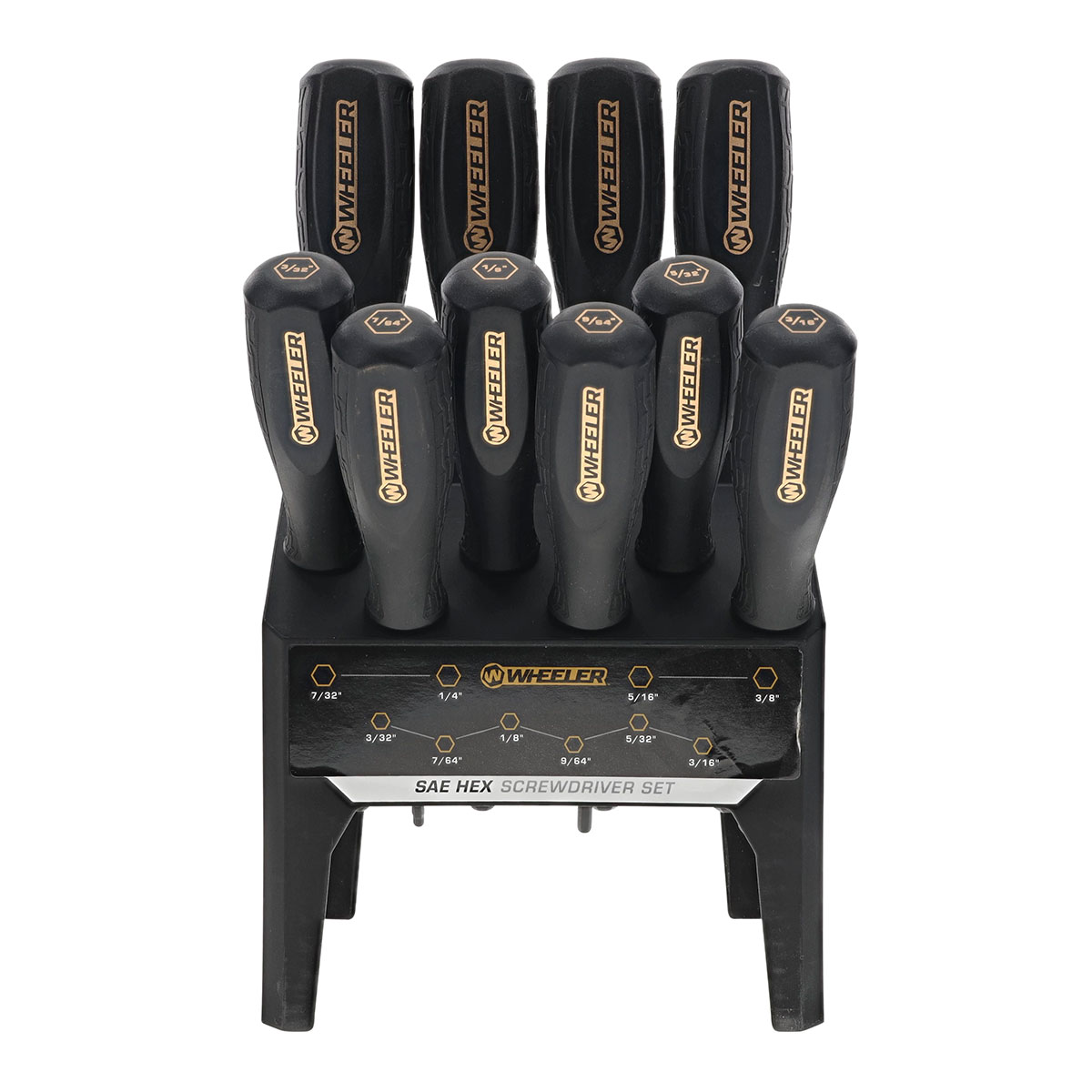 WHEELER ENGINEERING SAE HEX BENCHTOP SCREWDRIVER SET
