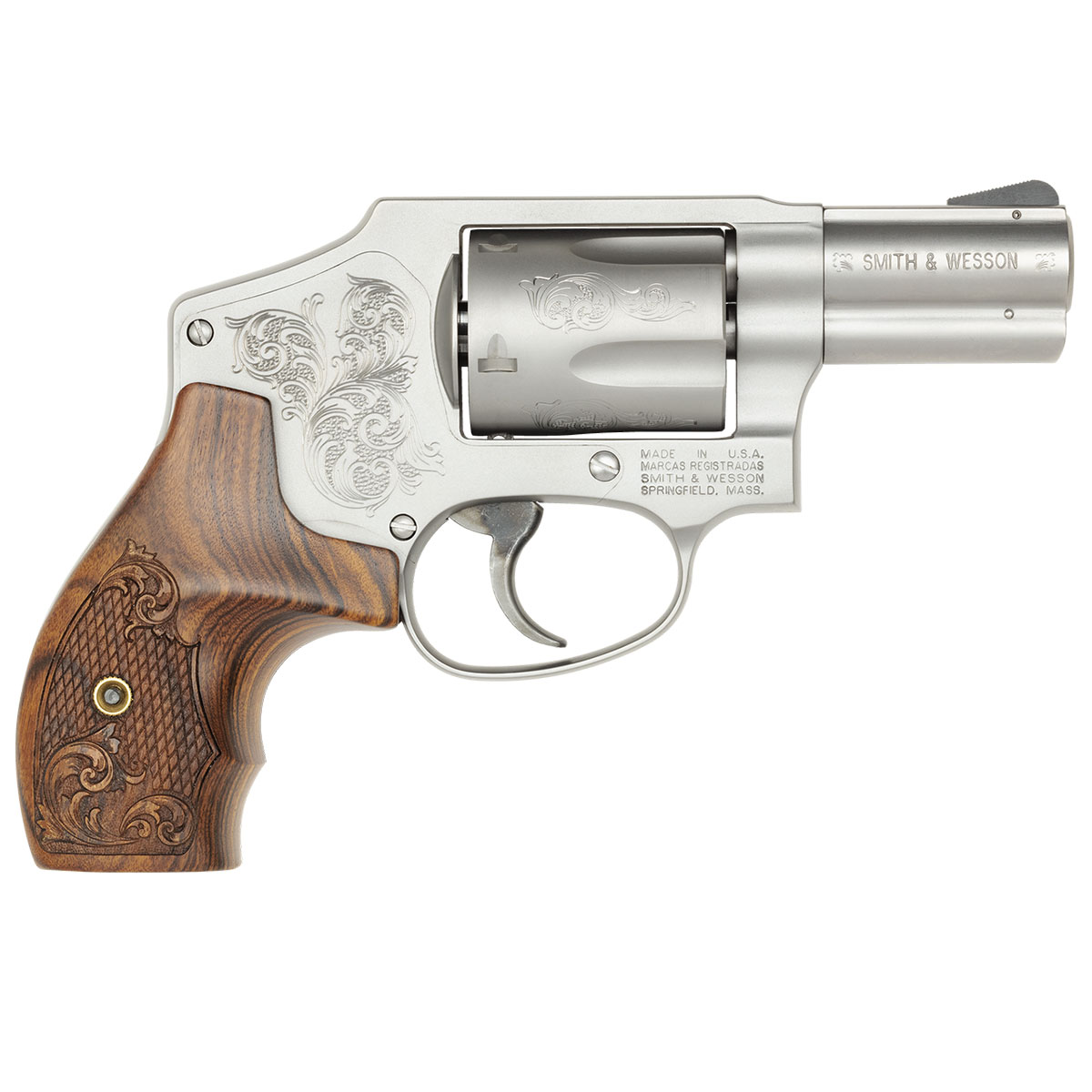 SMITH & WESSON MODEL 640 ENGRAVED J-FRAME 357 MAGNUM REVOLVER