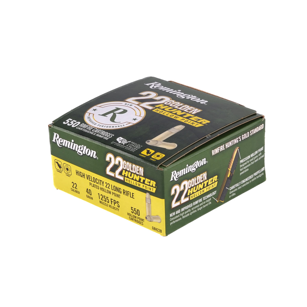 REMINGTON GOLDEN HUNTER 22 LONG RIFLE RIMFIRE AMMO
