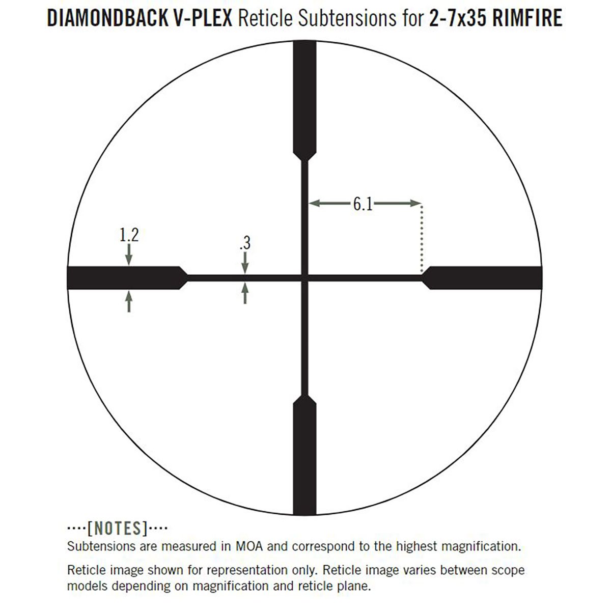 VORTEX OPTICS DIAMONDBACK 2-7X35MM SFP RIMFIRE SCOPE | Brownells
