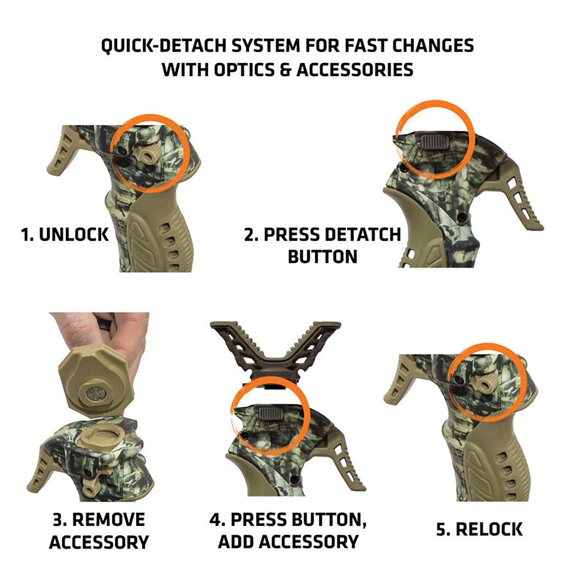 PRIMOS HUNTING CALLS Trigger Stick Gen3 Monopod Camo 33-65'