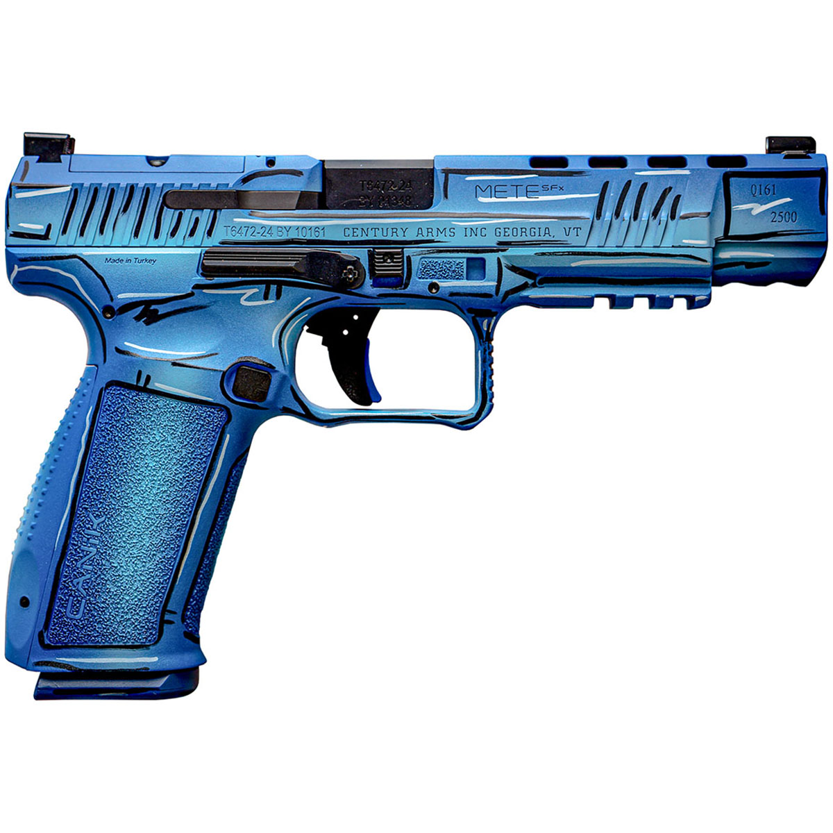 CANIK METE SFX BLUE SKETCH 9MM LUGER SEMI-AUTO HANDGUN