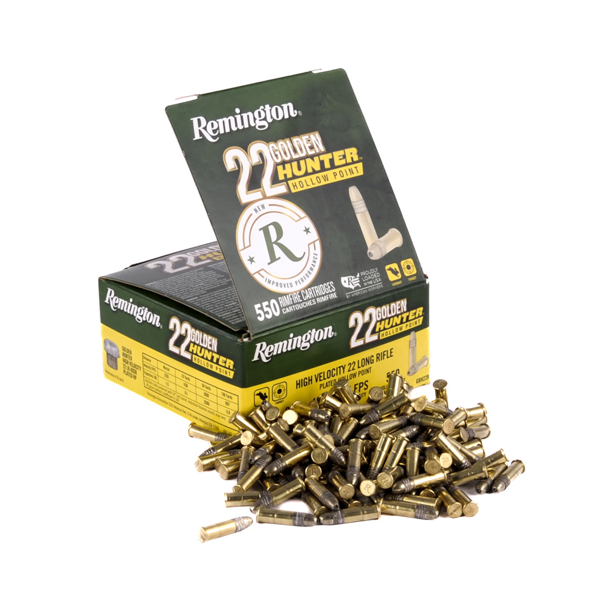 REMINGTON GOLDEN HUNTER 22 LONG RIFLE RIMFIRE AMMO