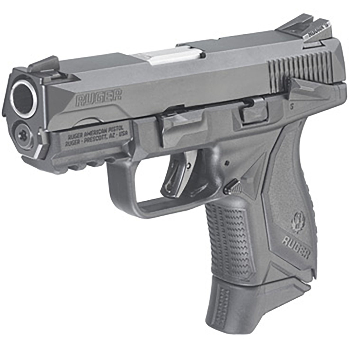 RUGER Ruger American Compact 45 ACP 3.75” BBL (3)7RD Mag Gray NS SKU ...