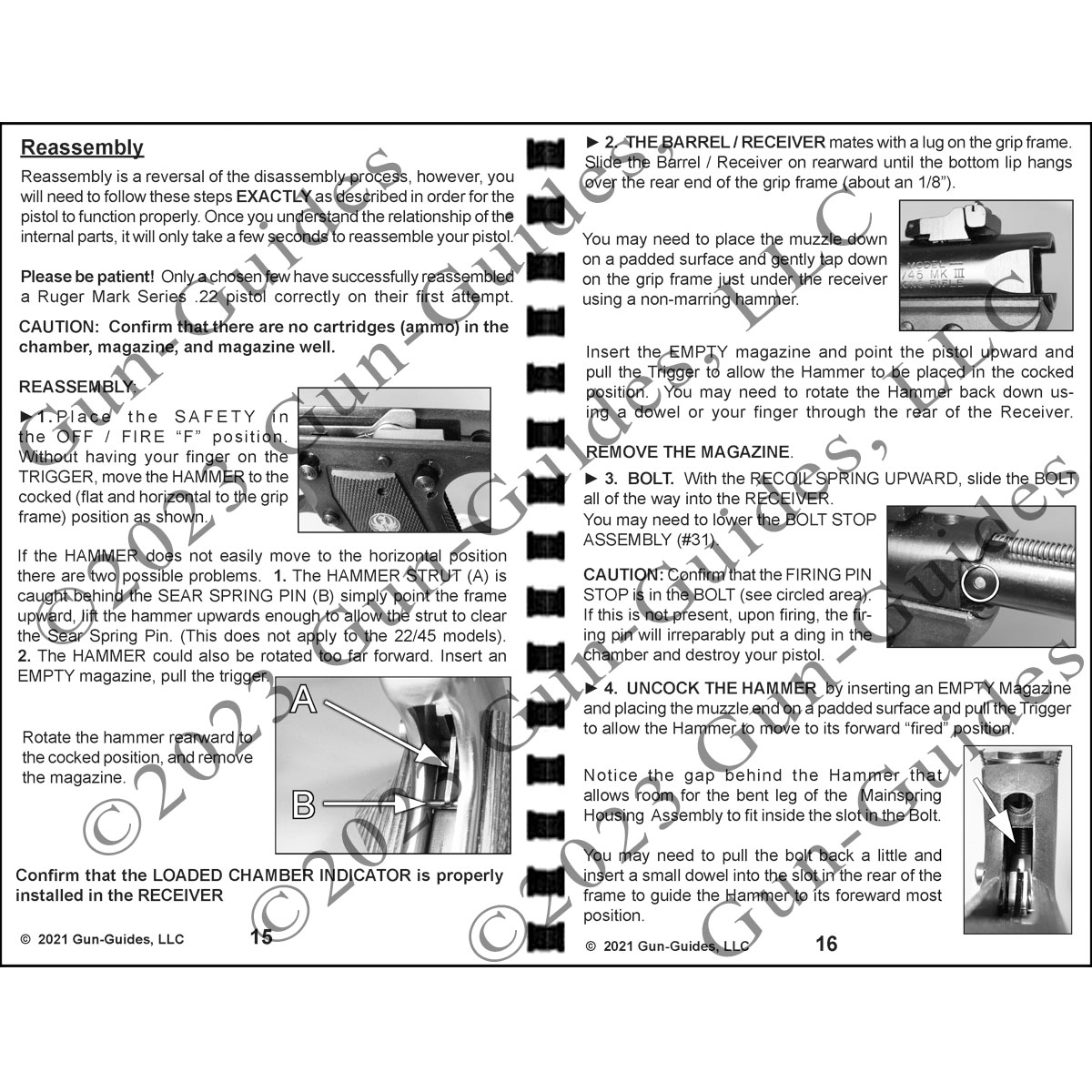 GUN-GUIDES ASSEMBLY AND DISASSEMBLY GUIDE FOR THE RUGER®MARK IV®
