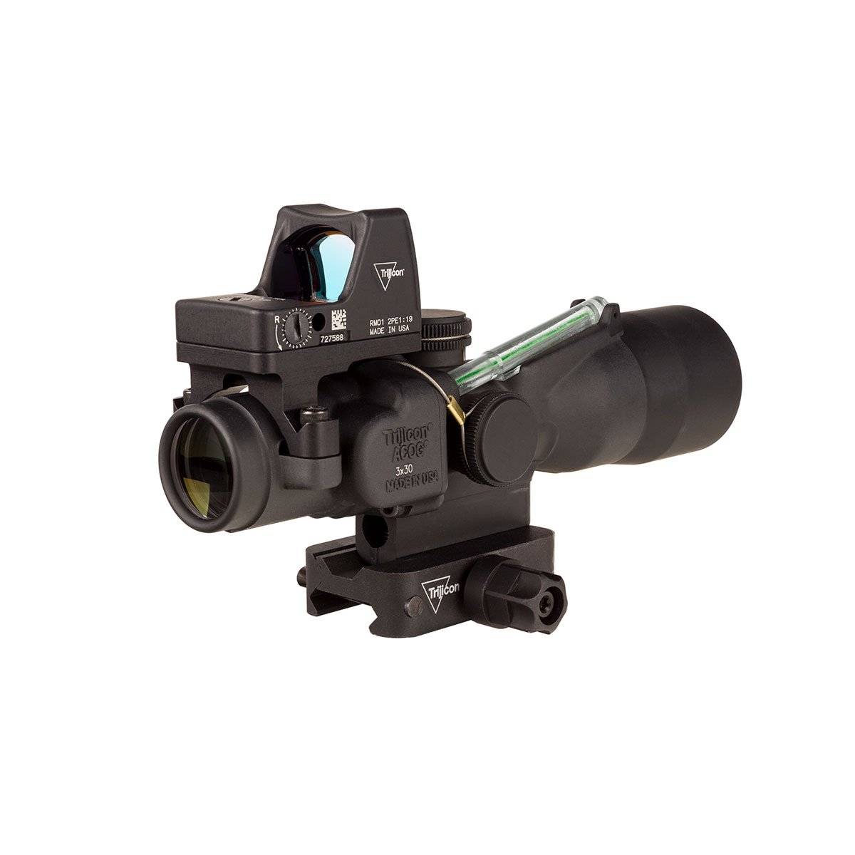 TRIJICON TA33 COMPACT ACOG® 3X30MM W/Q-LOC MOUNT & RMR TYPE 2 | Brownells