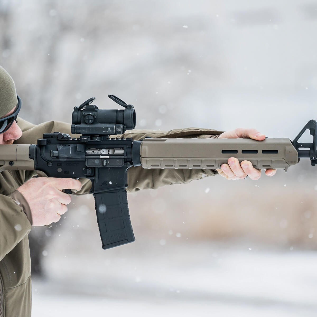 MAGPUL MOE Handguard M-LOK Rifle Length for AR-15 Black SKU: 100016539