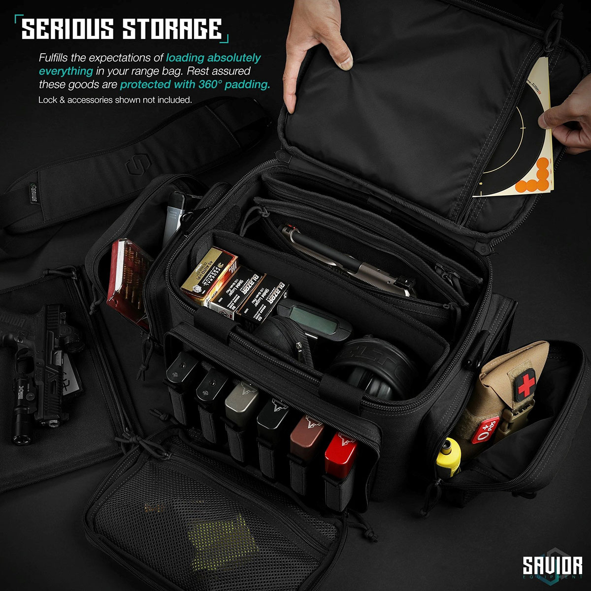 SAVIOR EQUIPMENT SPECIALIST RANGE BAGS FOR HANDGUNS