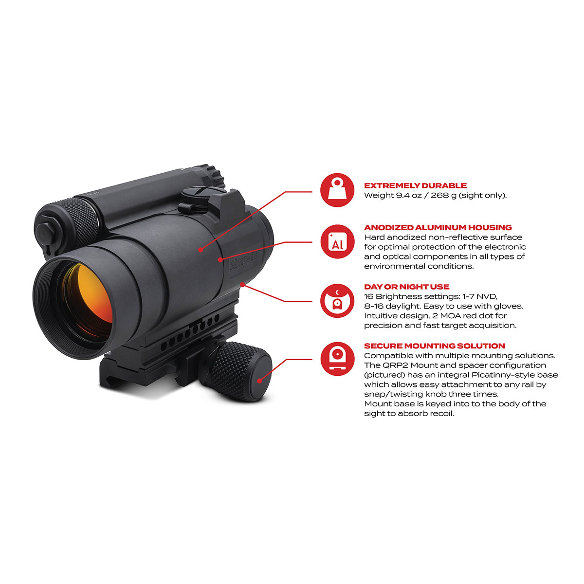 AIMPOINT COMPM4 RED DOT REFLEX SIGHT