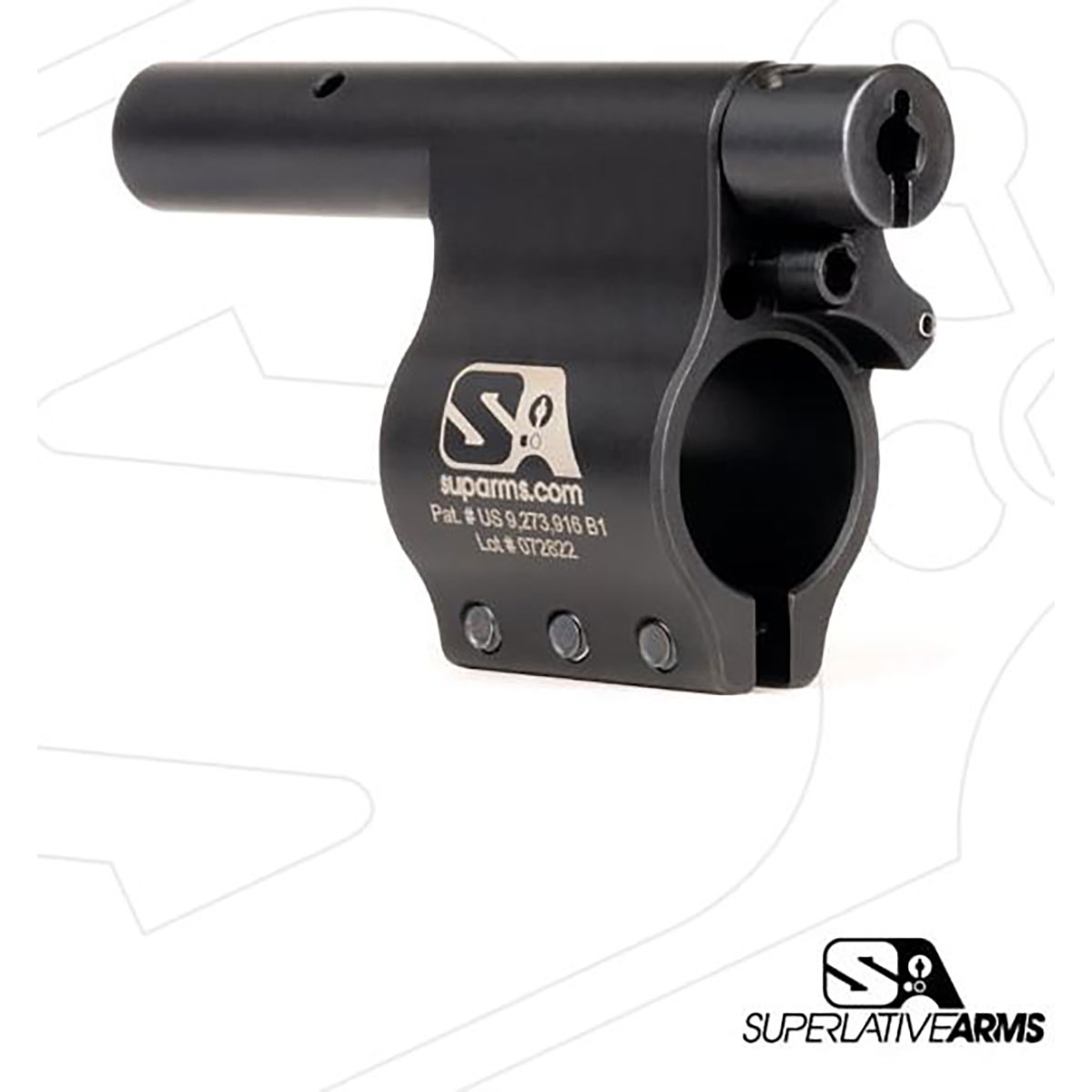 SUPERLATIVE ARMS LLC AR-15 ADJUSTABLE PISTON SYSTEM WITH CLAMP ON 0.625 ...