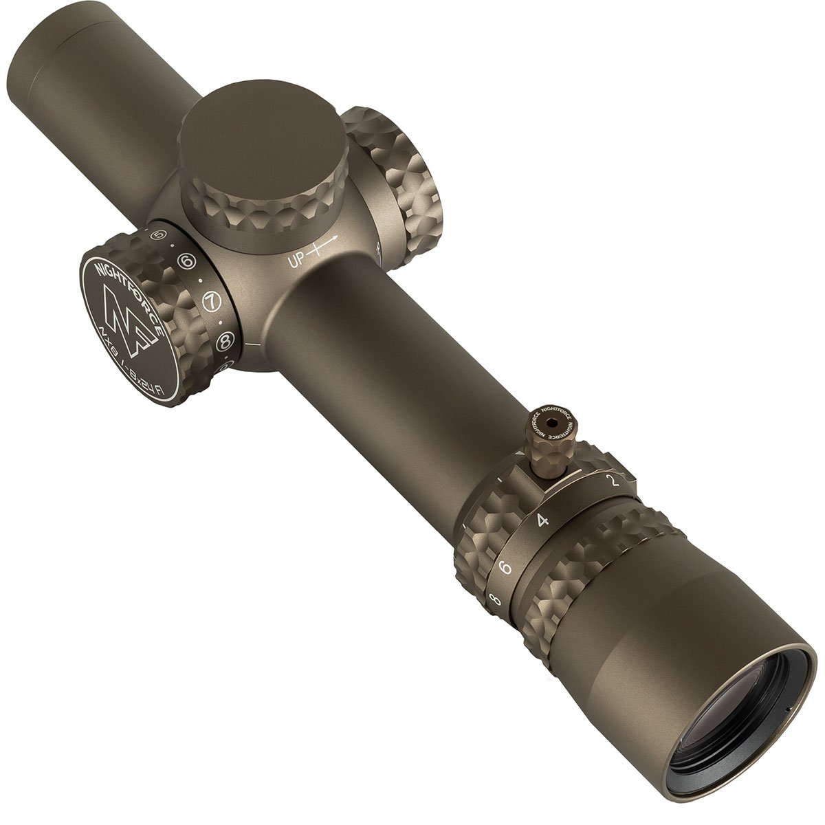 NIGHTFORCE NX8 1-8X24MM F1 FFP ILLUMINATED RIFLE SCOPE