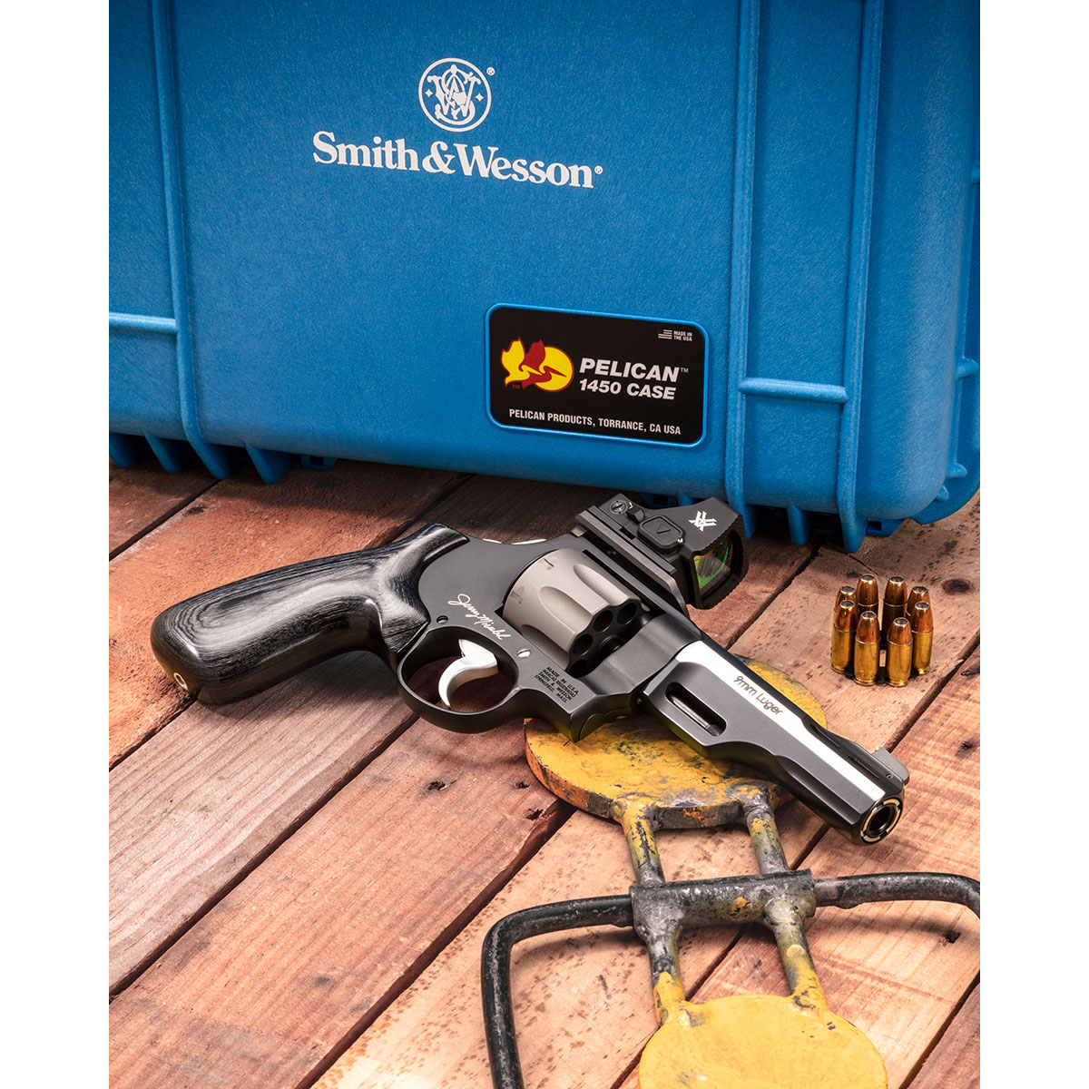 SMITH & WESSON Model 327 9mm Luger 5" BBL 8RD Mag W/Vortex CompDot 8MOA ...