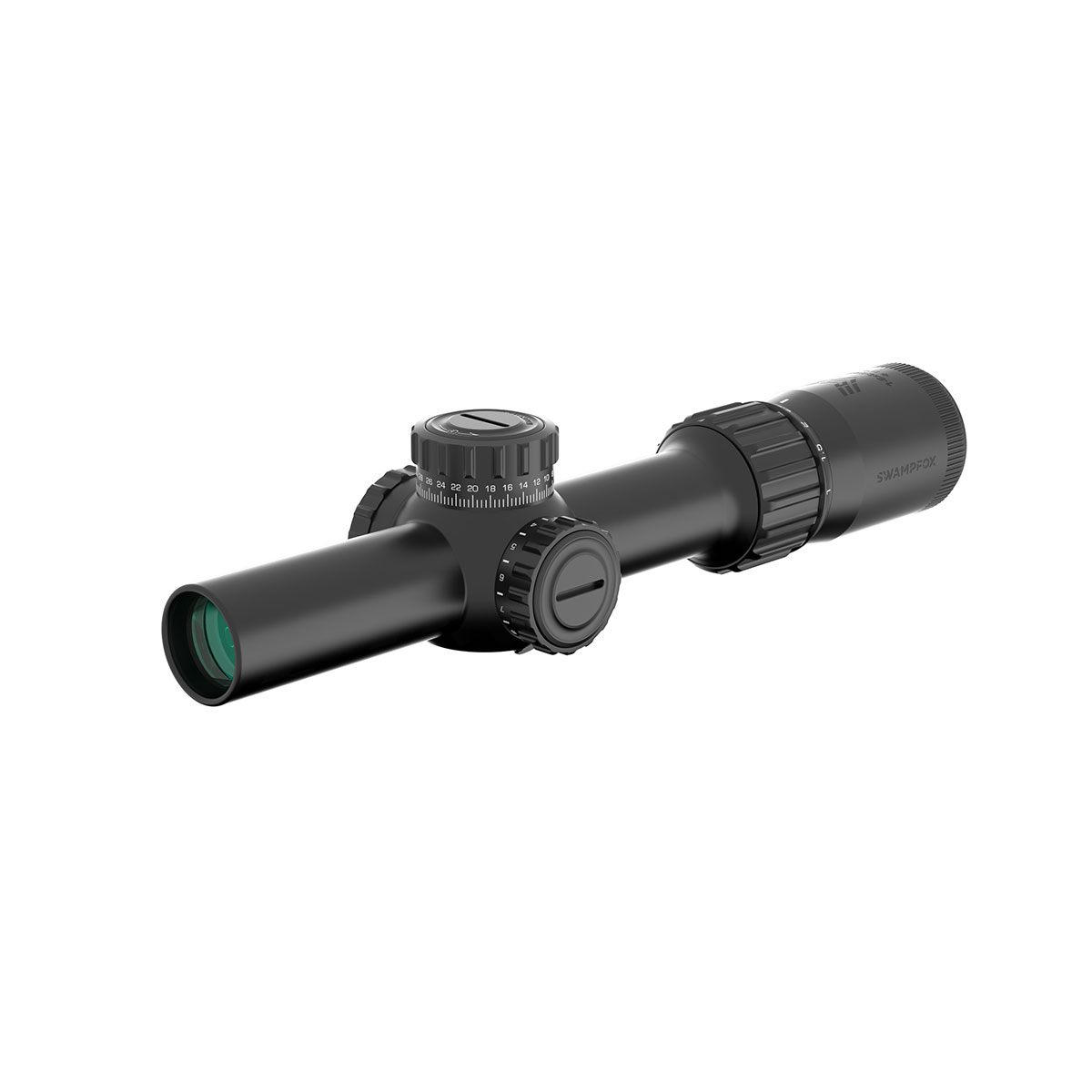 SWAMPFOX OPTICS TOMAHAWK II LPVO 1-6X24MM SFP ILLUMINATED RIFLE SCOPE