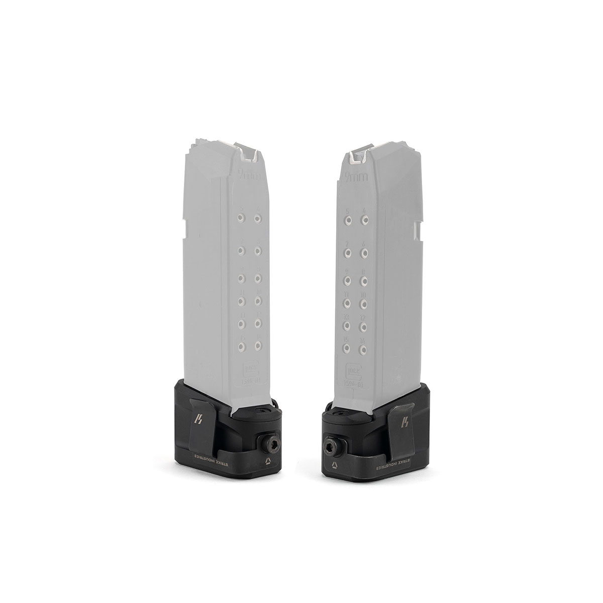 STRIKE INDUSTRIES ALUMINUM EXTENDED MAG PLATE FOR GLOCK G19 (9MM)