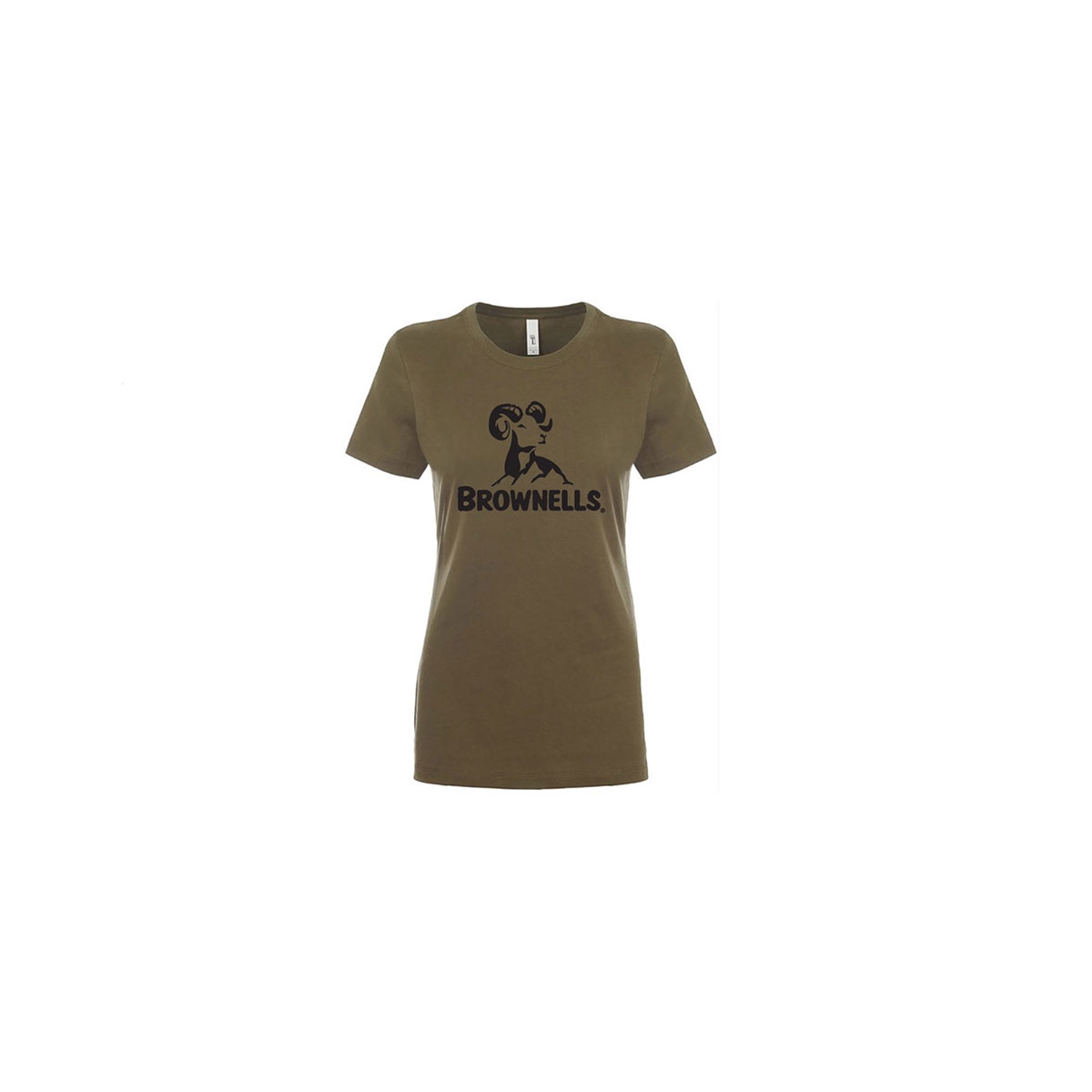 BROWNELLS Womens Tshirt Olive w/ Brownells Logo 3XL SKU: 430102078