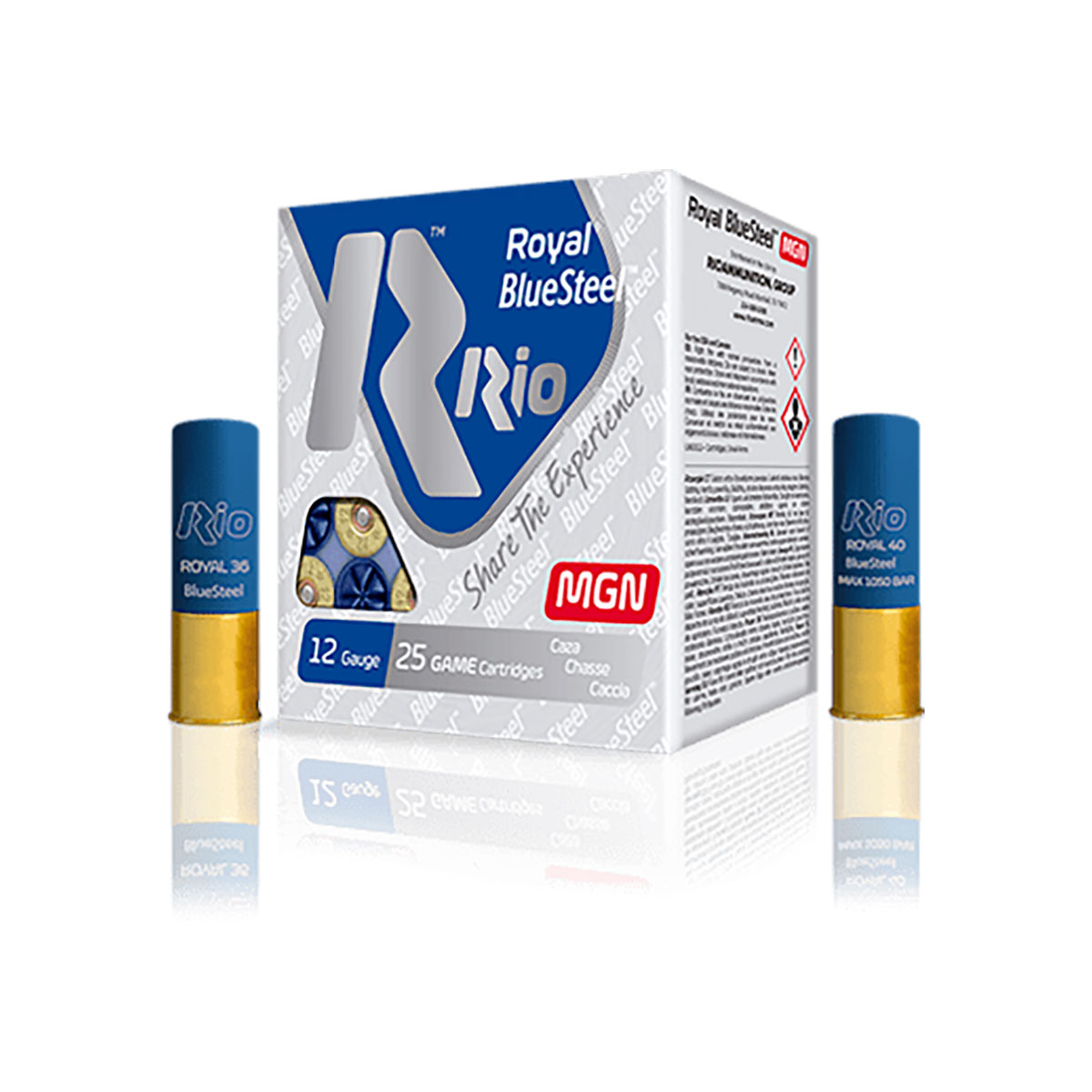 RIO OUTDOORS CORP. ROYAL BLUESTEEL MGN 12 GAUGE SHOTGUN AMMO