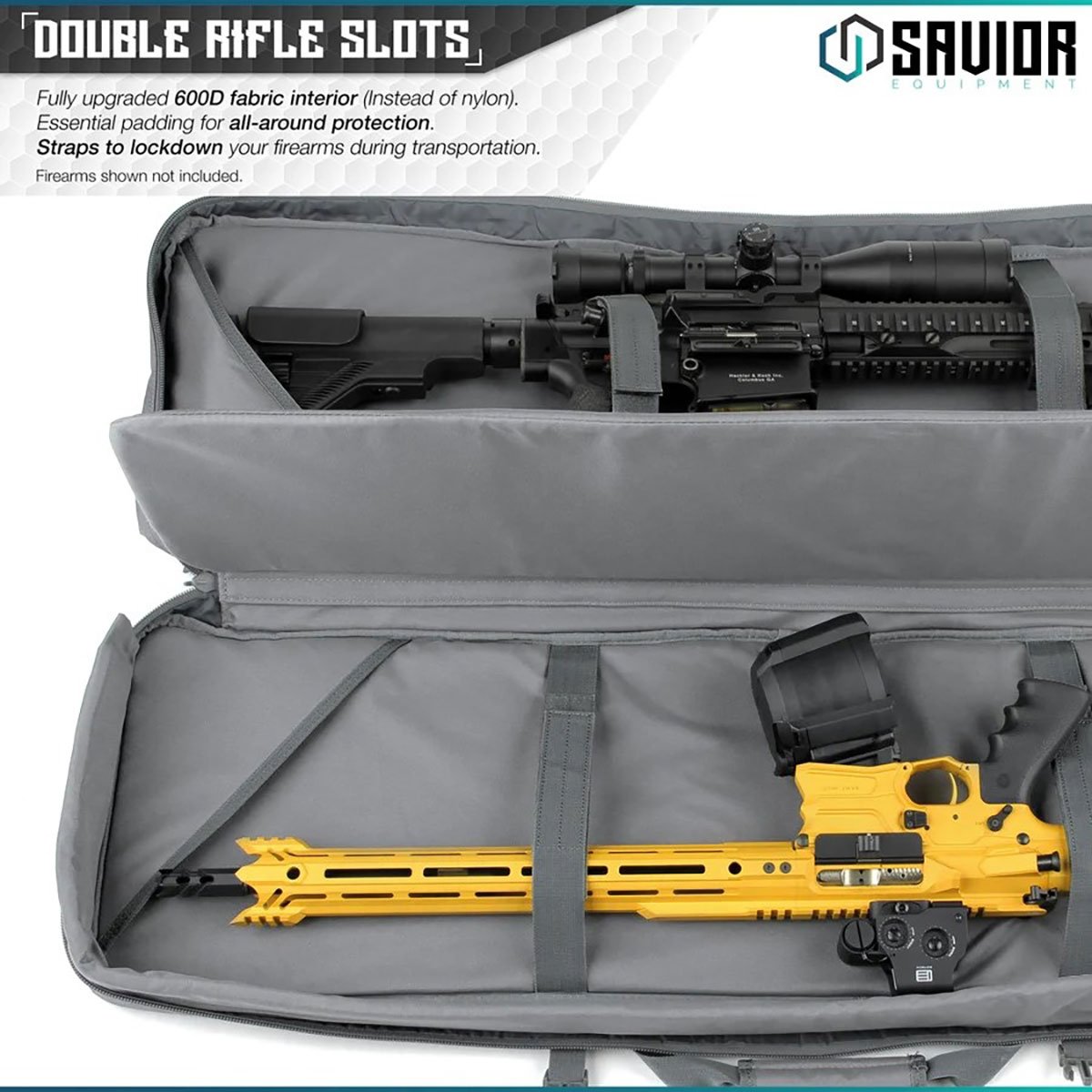 SAVIOR EQUIPMENT URBAN WARFARE LOW PROFILE DOUBLE RIFLE CASES