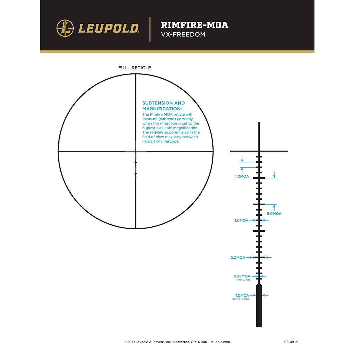 LEUPOLD VX-Freedom 2-7x33mm Rimfire MOA Reticle Black SKU: 100028617
