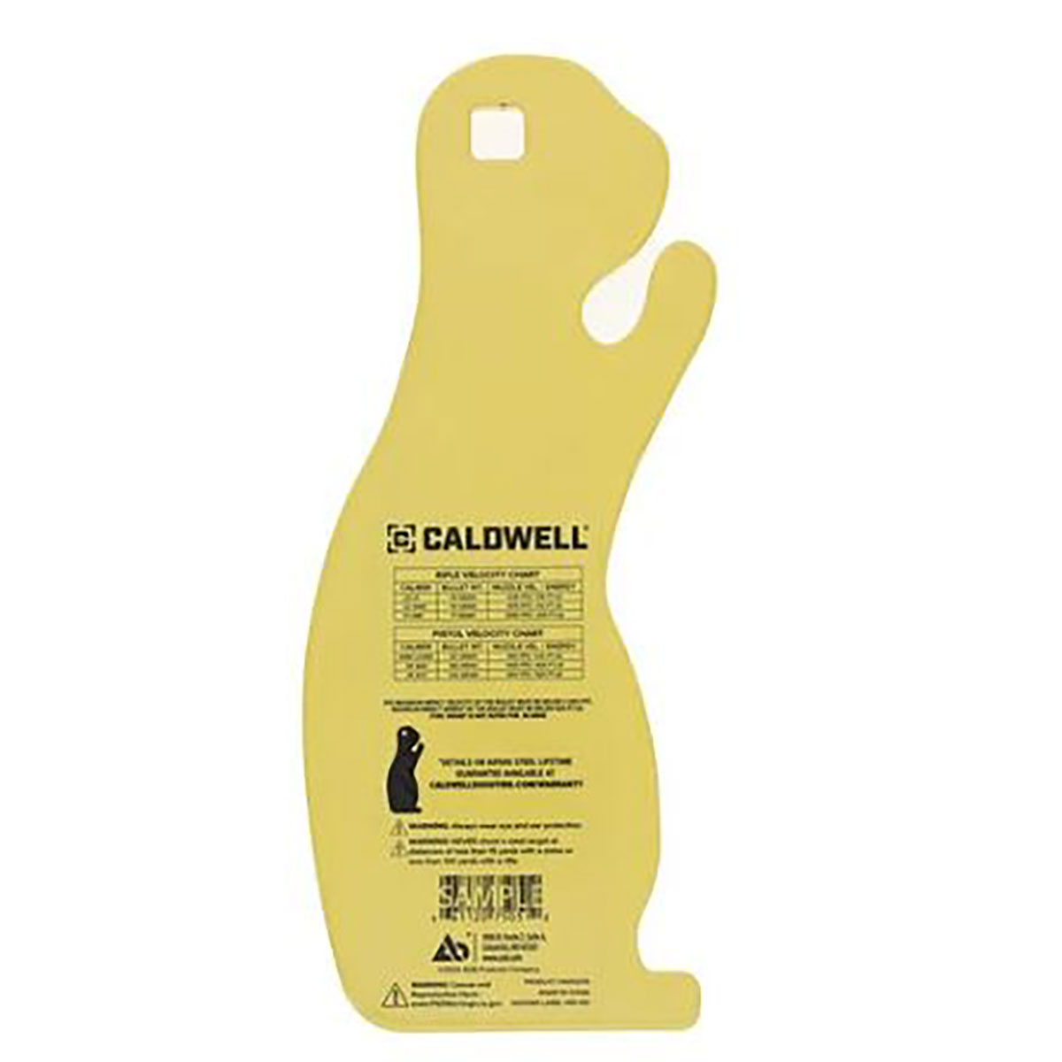 CALDWELL SHOOTING SUPPLIES AR500 RIMFIRE/HANDGUN 1/4" STEEL NOVELTY TARGETS