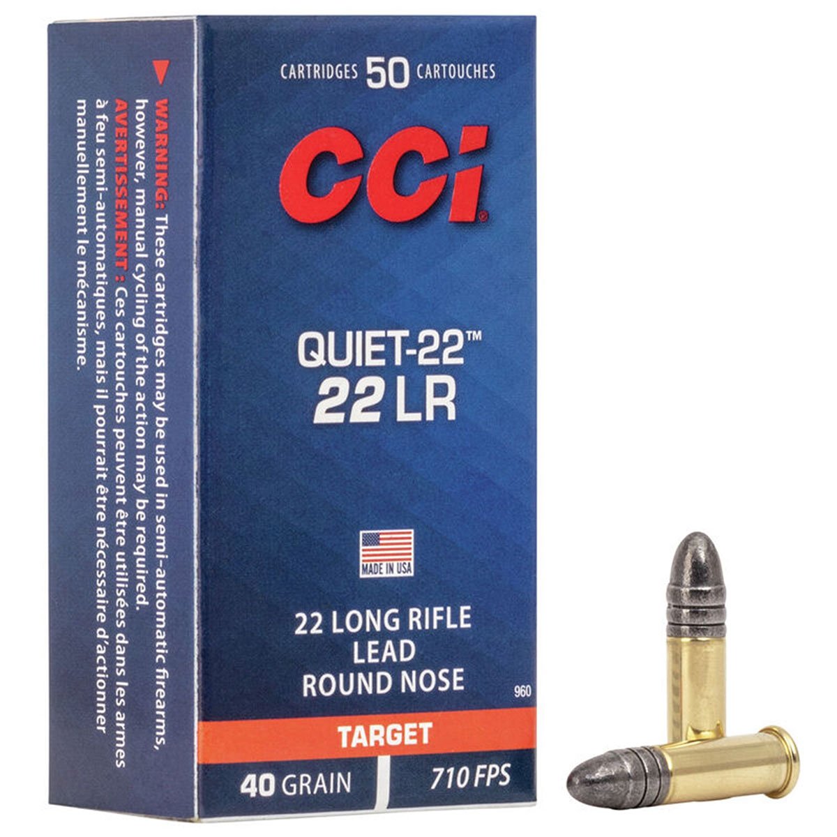 CCI QUIET-22 22 LONG RIFLE RIMFIRE AMMO