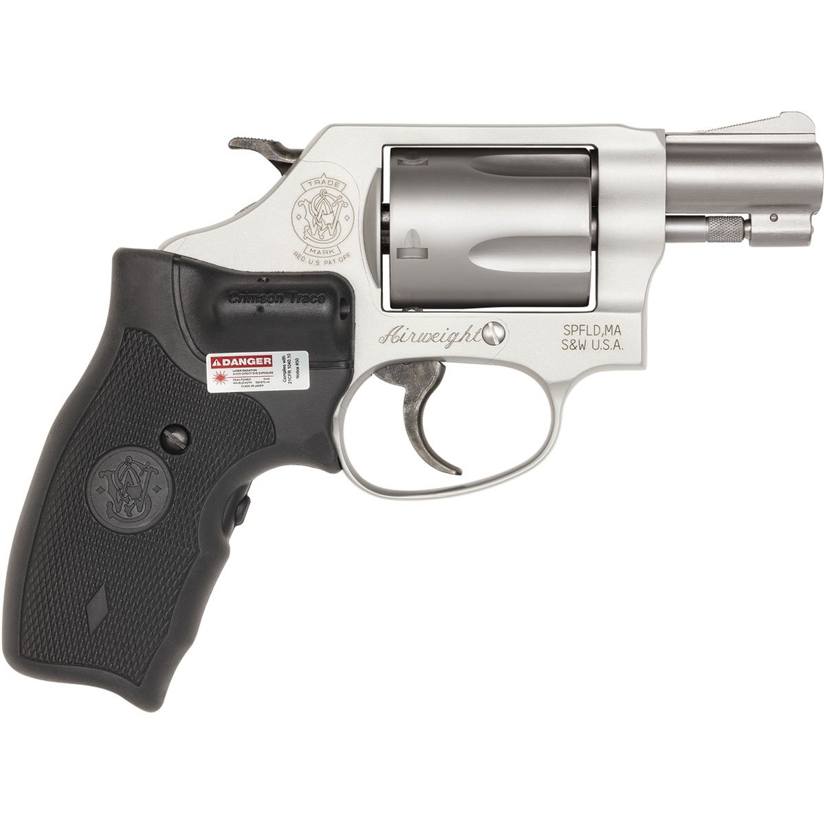SMITH & WESSON MODEL 637 CT J-FRAME 38 S&W SPECIAL REVOLVER WITH LASERGRIPS