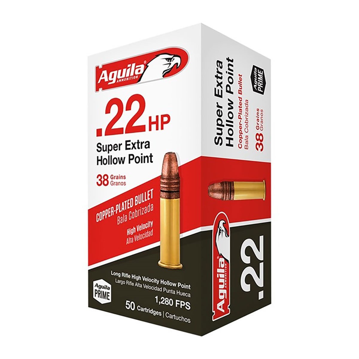 AGUILA SUPER EXTRA HIGH VELOCITY 22 LONG RIFLE RIMFIRE AMMO