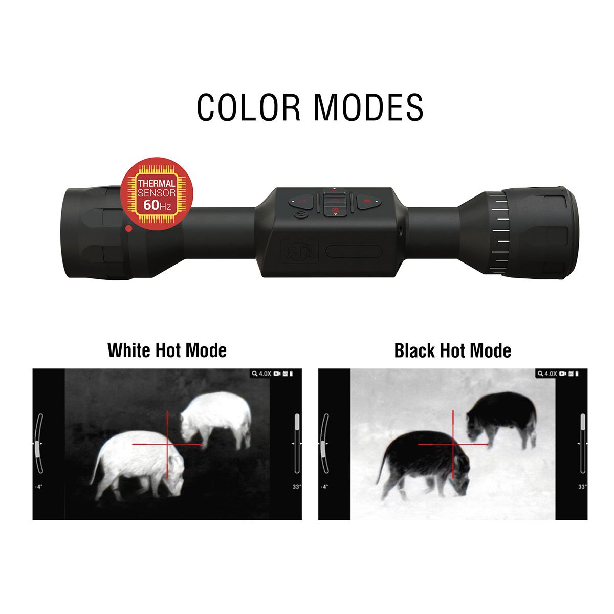 ATN THOR LTV 4-12X THERMAL RIFLE SCOPE