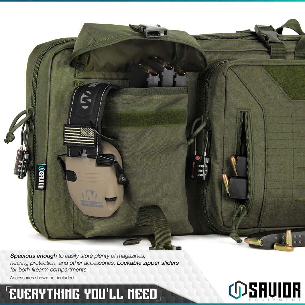 SAVIOR EQUIPMENT URBAN WARFARE LOW PROFILE DOUBLE RIFLE CASES