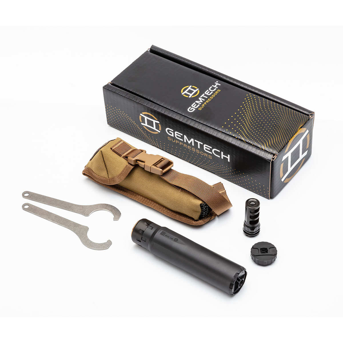 GEMTECH ABYSS 5.56 Suppressor With 1.375-24 HUB, EMT Included SKU: 430104279