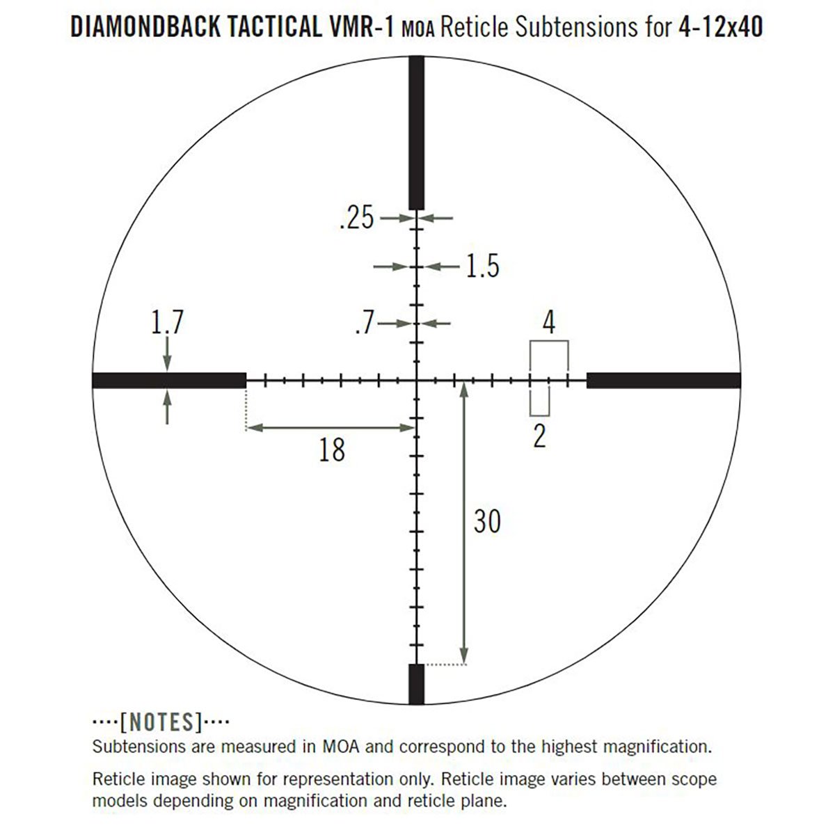 VORTEX OPTICS DIAMONDBACK TACTICAL 4-12X40MM SFP RIFLE SCOPE | Brownells
