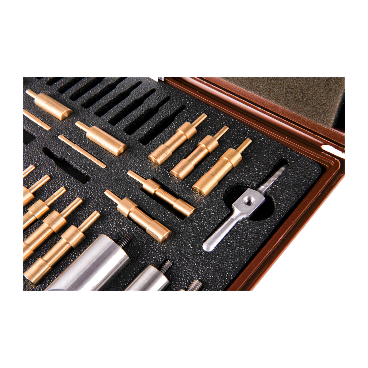 BROWNELLS HANDGUN MASTER CHAMFERING AND FACING COMBO SET W /BRASS PILOTS