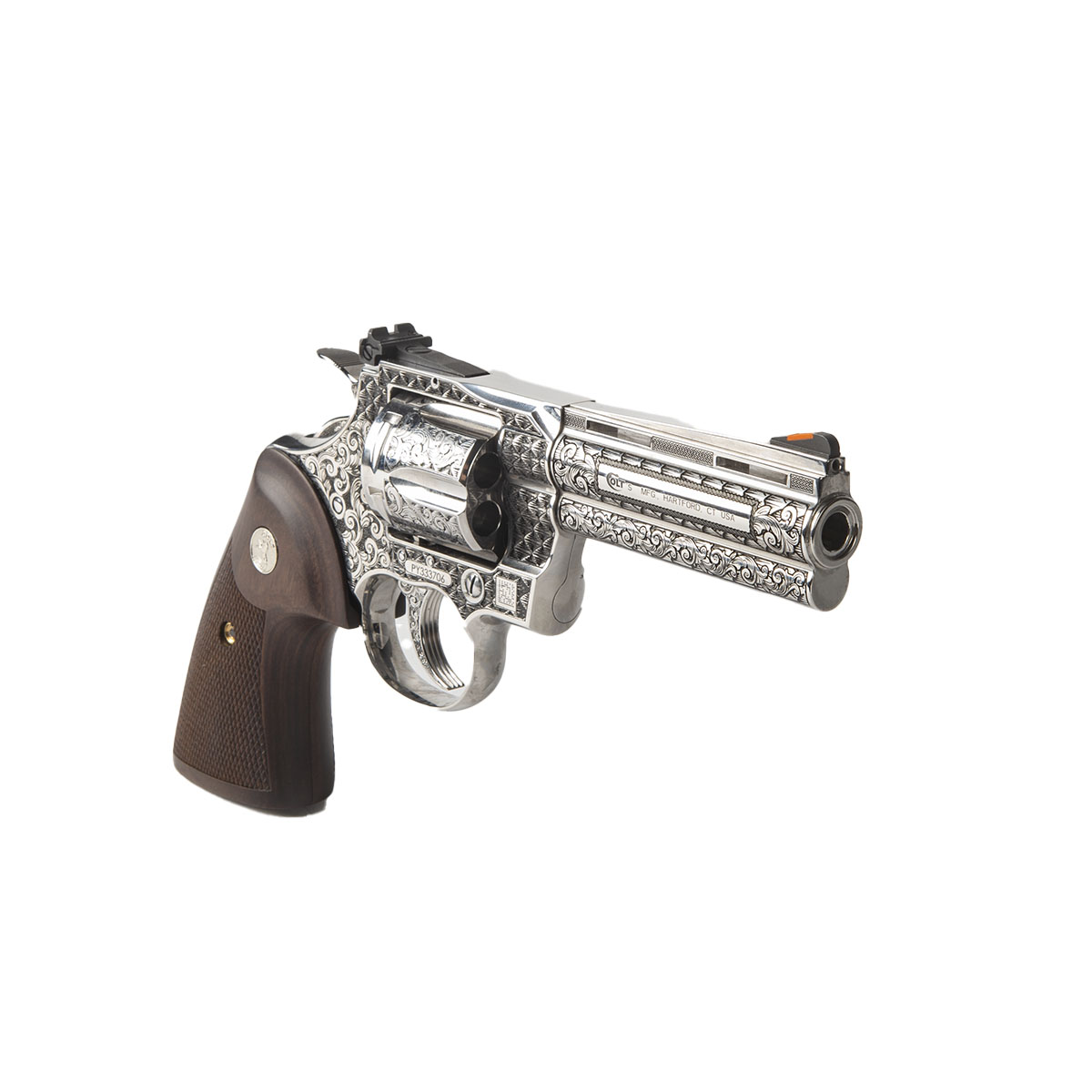 COLT COLT PYTHON 357 MAG/38 SPL 4.25" BRSTS ENGRAVED SPL EDITION