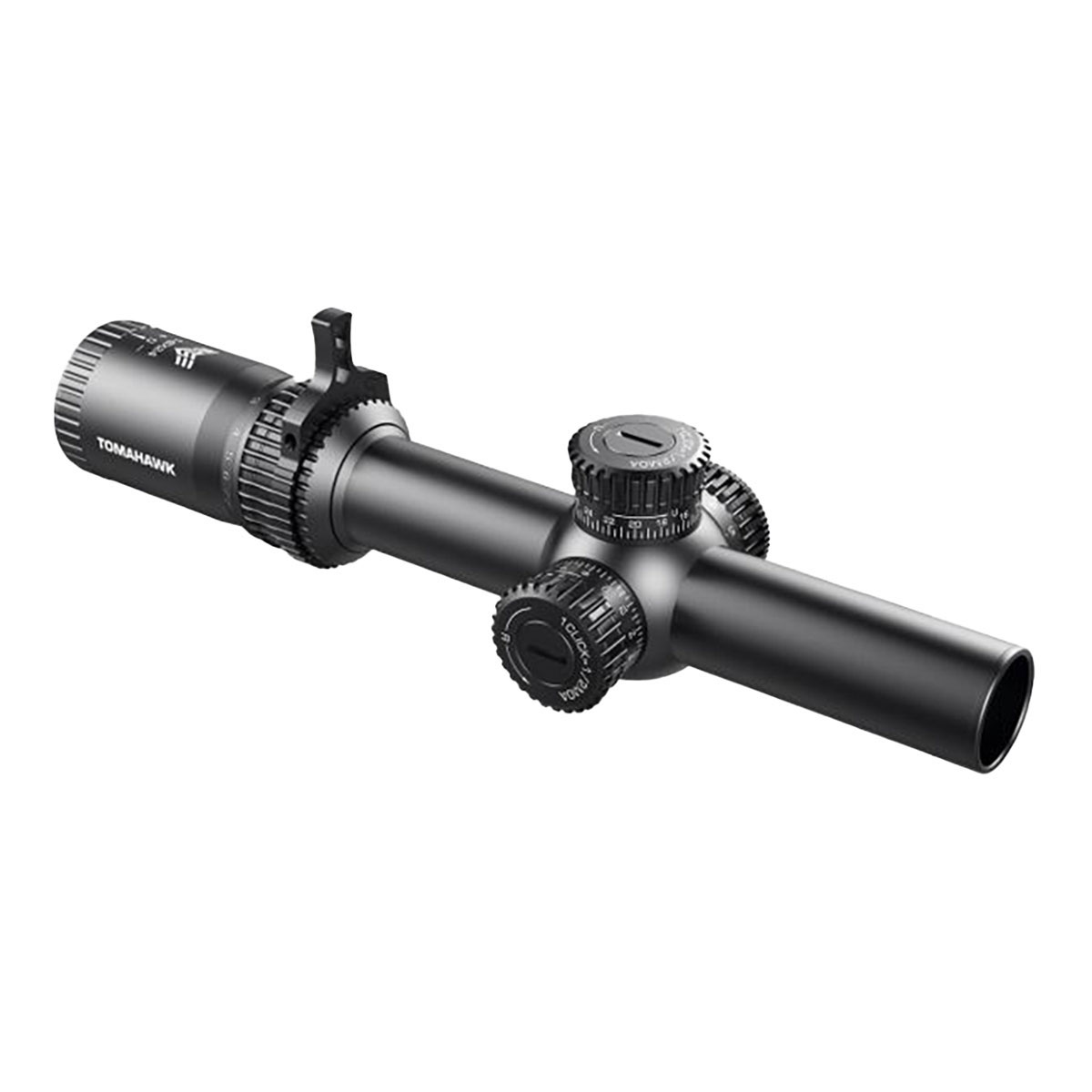 SWAMPFOX OPTICS TOMAHAWK LPVO 1-4X24MM SFP ILLUMINATED RIFLE SCOPE