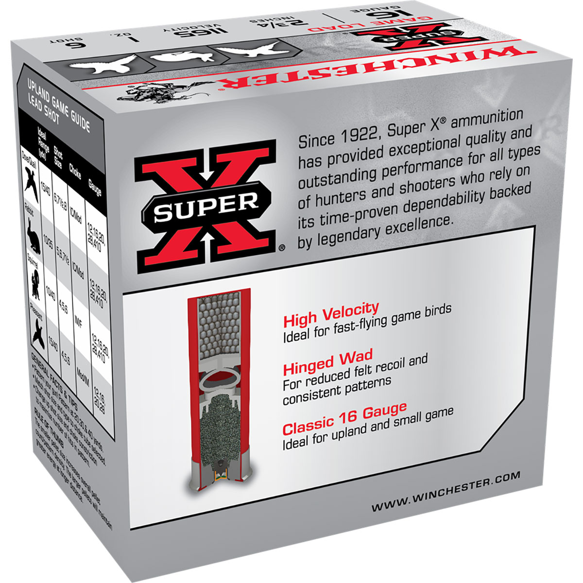 WINCHESTER SUPER-X GAME LOAD 16 GAUGE SHOTGUN AMMO