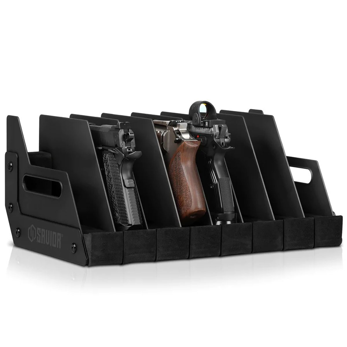 SAVIOR EQUIPMENT Pistol Storage Rack 8-Gun Black SKU: 430105940