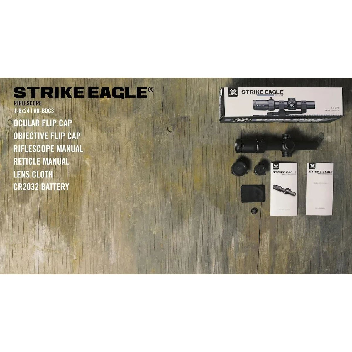 VORTEX OPTICS STRIKE EAGLE 1-8X24MM SFP ILLUMINATED RIFLE SCOPE | Brownells